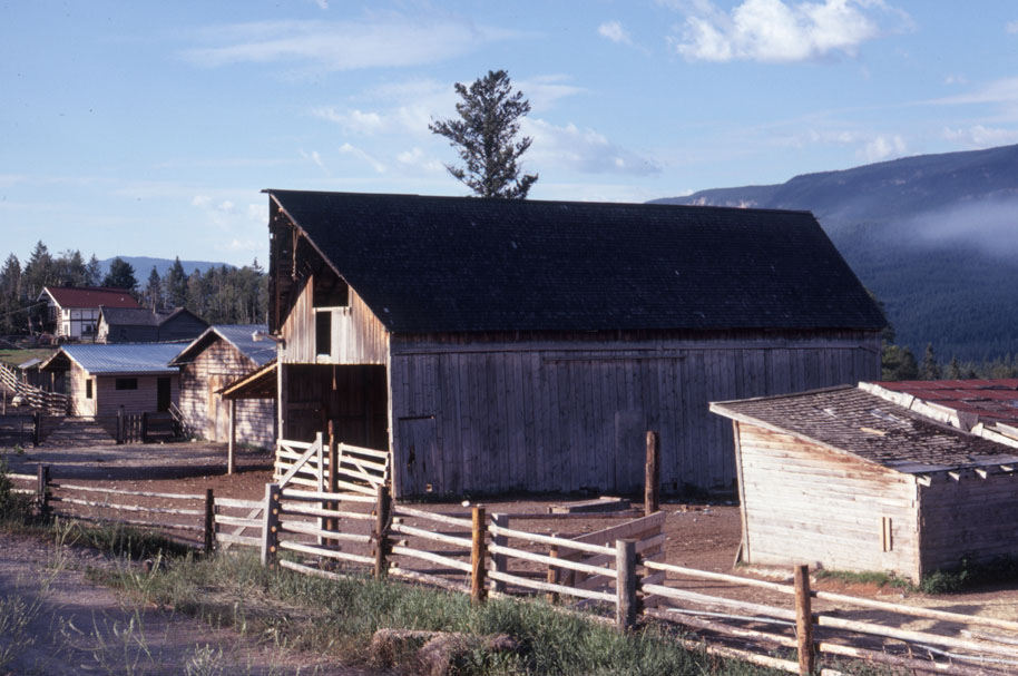 Peaked barn. Farm near Edgewater. Columbia river | openEQUELLA