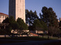 Sather Tower ("the Campanile"), Birge Hall (behind), University of ...